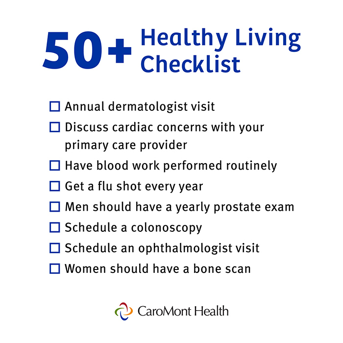 A Checklist for Good Health Over 50